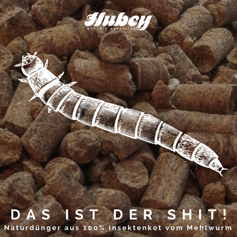 Mehlwurmdung 1 kg , Insektenkot Pellets Biodünger für Haus und Garten ...